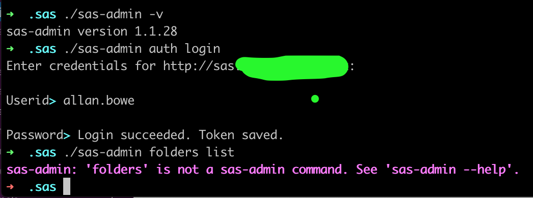 Solved: sas-admin: 'folders' is not a sas-admin command. - SAS Support ...