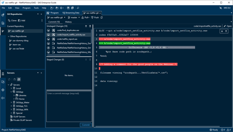 How do I use Git with my SAS projects? Q&A and webinar recording - SAS ...