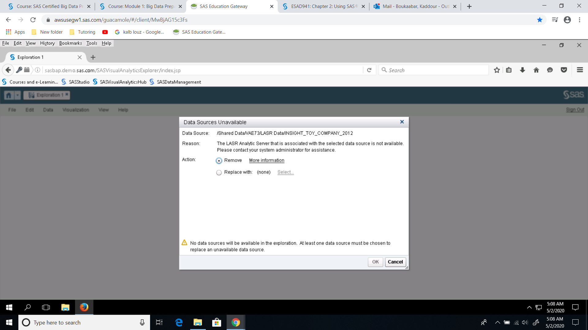 Solved Data Source Unavailable Sas Support Communities
