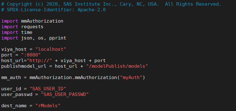 Private Docker destinations with SAS Open Model Manager