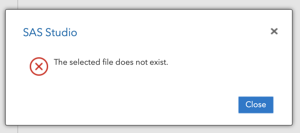 Solved: Unable to access data files. - SAS Support Communities
