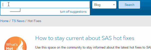 How to learn about hot fixes to SAS software - kntur85557