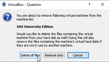 Solved: Getting my program files back for SAS University Edition - SAS Support Communities