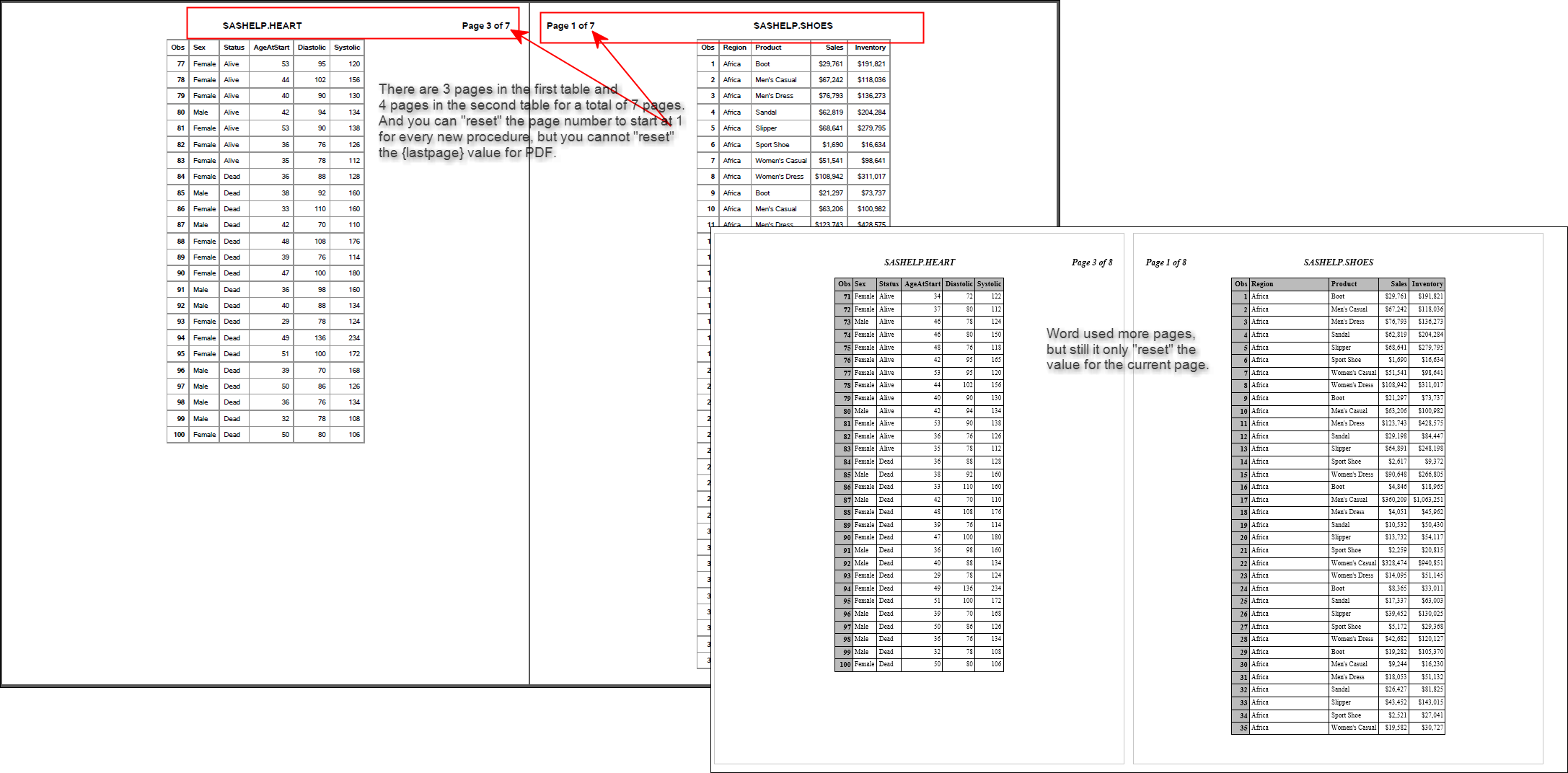PAGE NUMBERING - SAS Support Communities