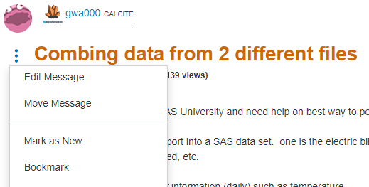 Combining data from 2 different files - SAS Support Communities