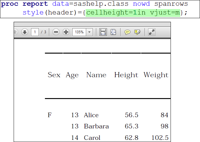 Insert blank line to separate horizontal borders - SAS Support Communities