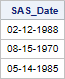 Solved: Converting Char variable to date format - SAS Support Communities