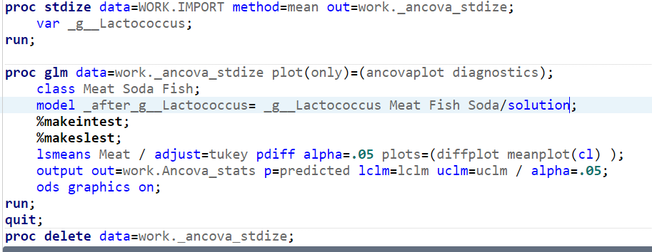 ANCOVA with 3 categorical variable-SAS studio - SAS Support Communities