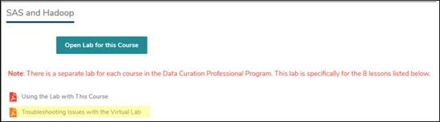 Solved: Data Curation: Setting Up Your Virtual Lab for SAS/ACCESS Libname Engi... - SAS Support ...