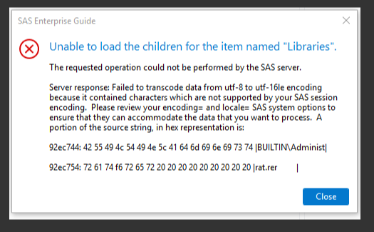 EG will not read libnames on windows when works in utf-8 mode - SAS Support Communities
