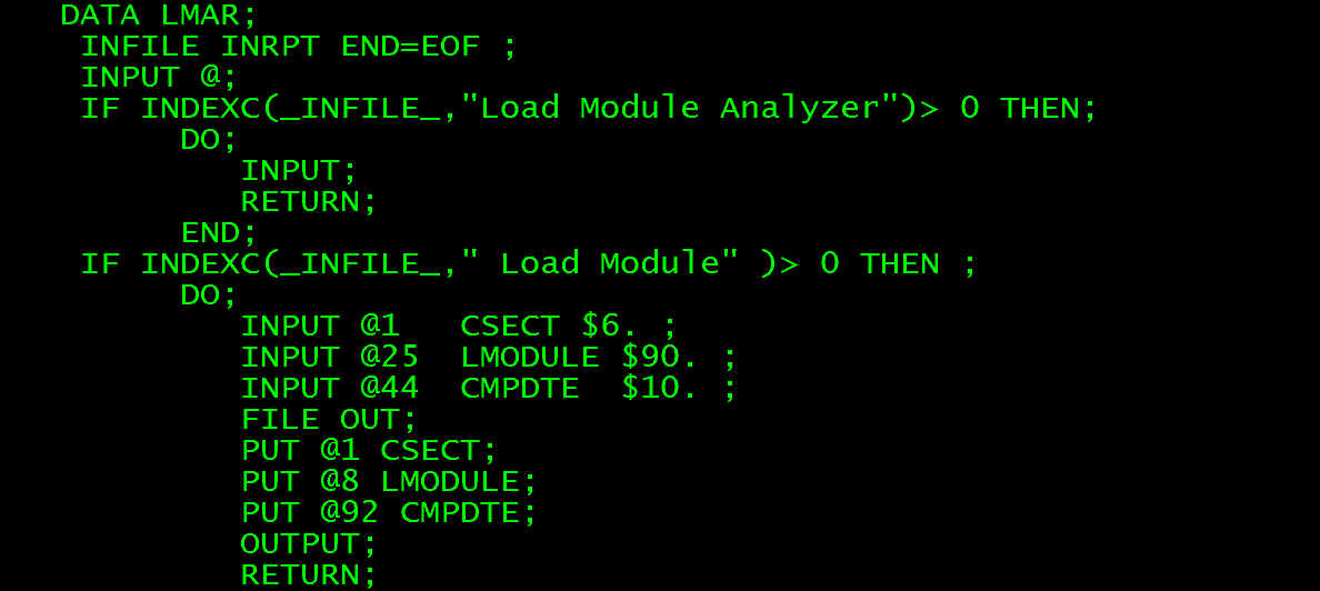 Solved Reading Mainframe Print And Searching For Specific Infomation Sas Support Communities