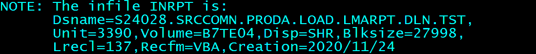 Solved Reading Mainframe Print And Searching For Specific Infomation Sas Support Communities