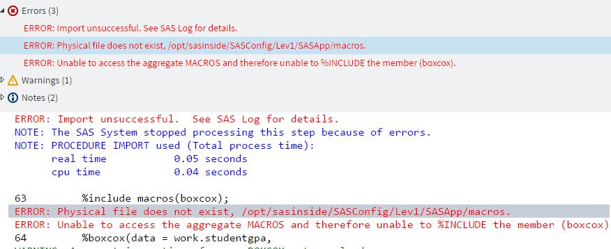 Issure in accessing Box Cox Macro for Simple Linear Regression Model ...