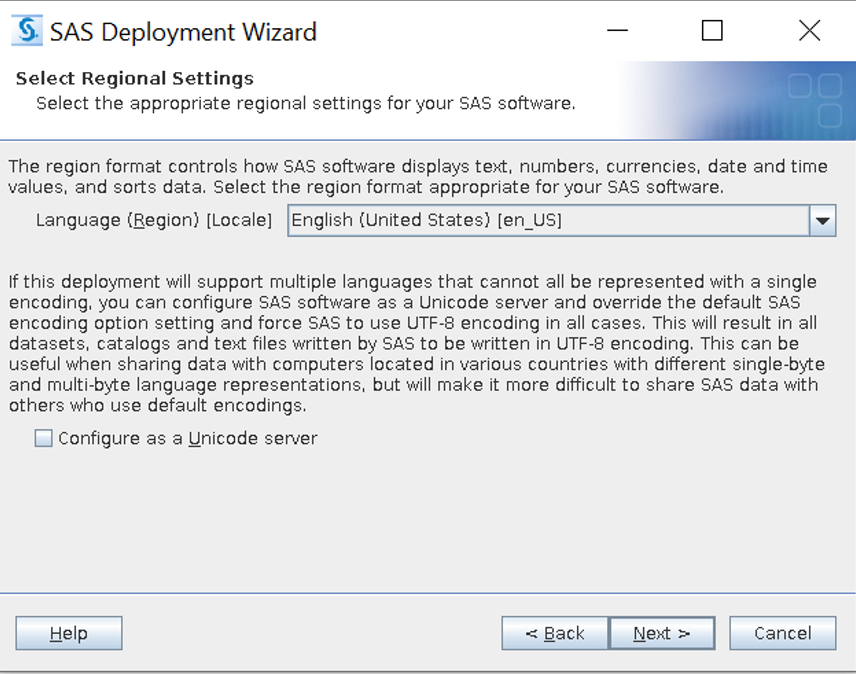 Configuring Unicode server in SAS - SAS Support Communities