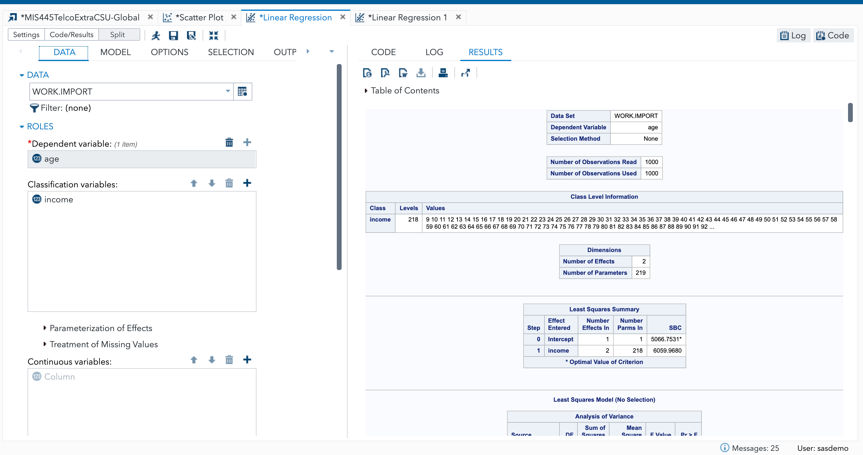 Linear Regression - SAS Support Communities