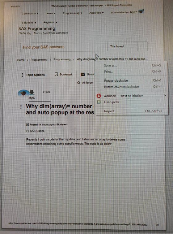 Solved: How to print a SAS discussion with colour in from our forum ...