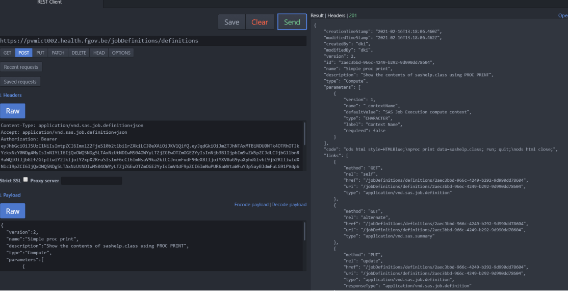Solved: Copy Job Definition using REST API or CLI - SAS Support Communities