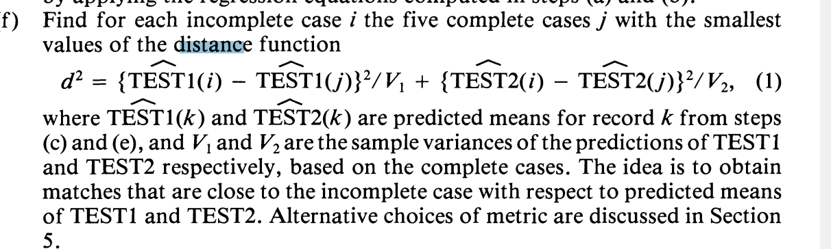 Solved: Which distance function is used in proc mi regpmm? - SAS ...