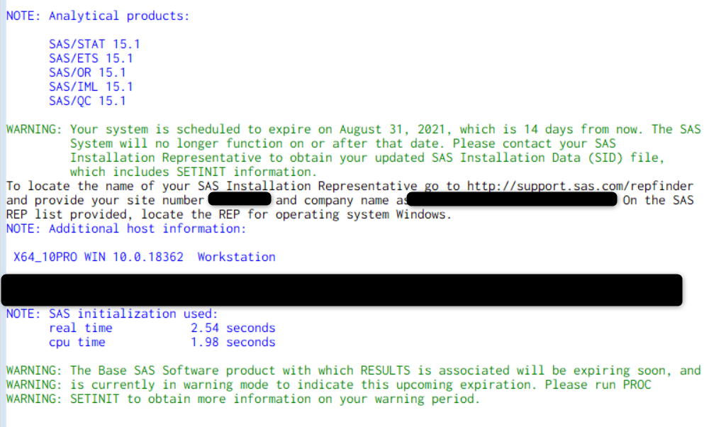 Solved: SAS License Expiration - Steps of notification - SAS Support ...