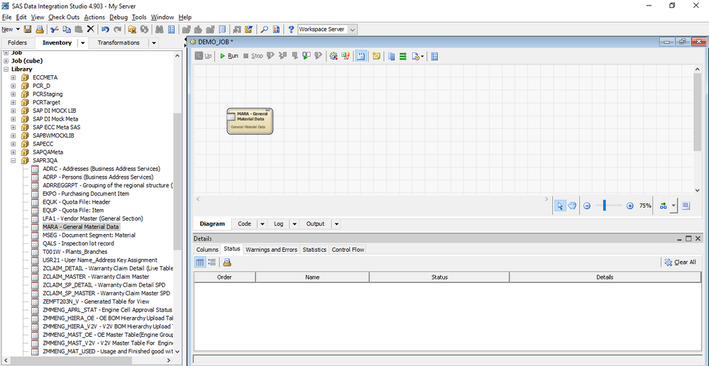 End-to-end SAS Integration for Dashboard design using SAS DI and Visua ...