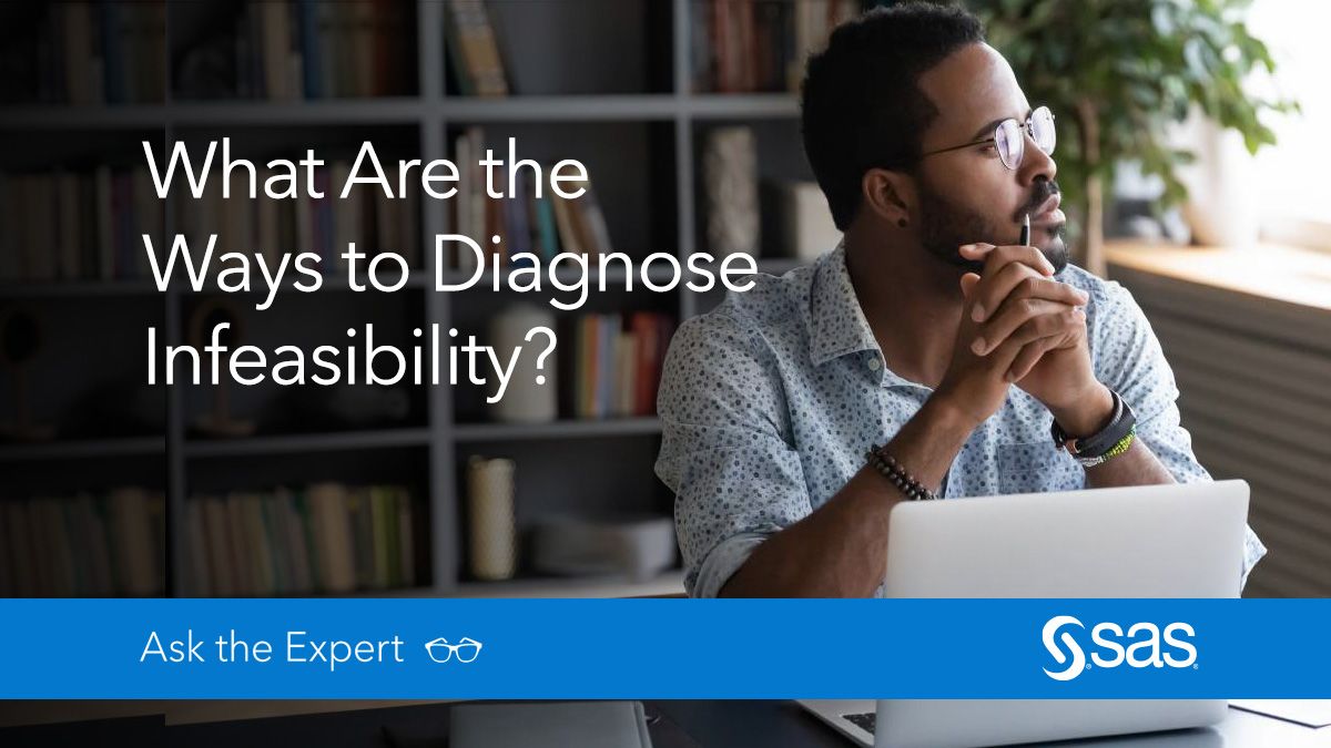 What Are the Ways to Diagnose Infeasibility? Q&A, Slides, and On-Deman ...