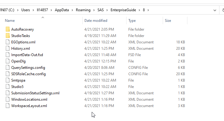Transfer Program History to New SAS Enterprise Guide Installation - SAS ...