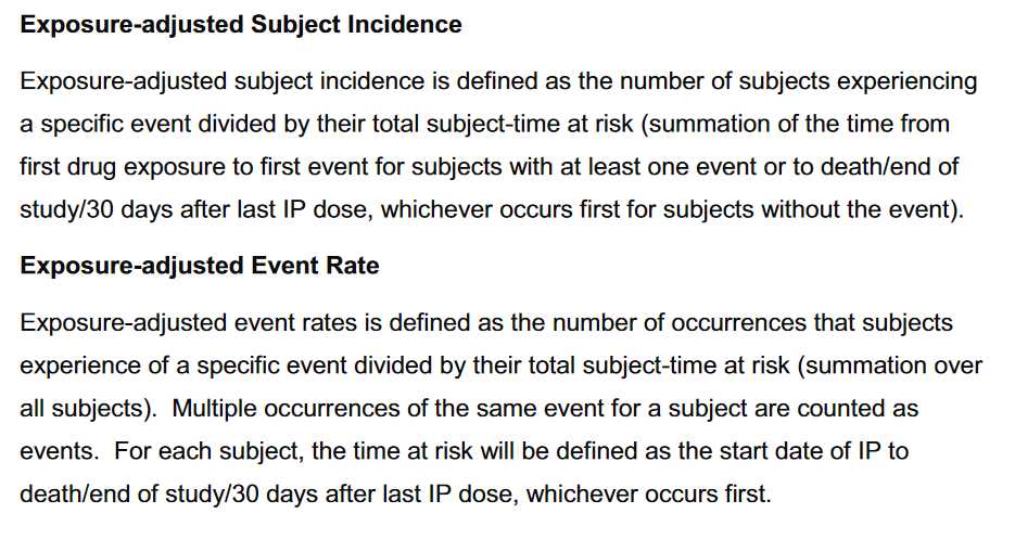 Exposure-adjusted event rate - SAS Support Communities