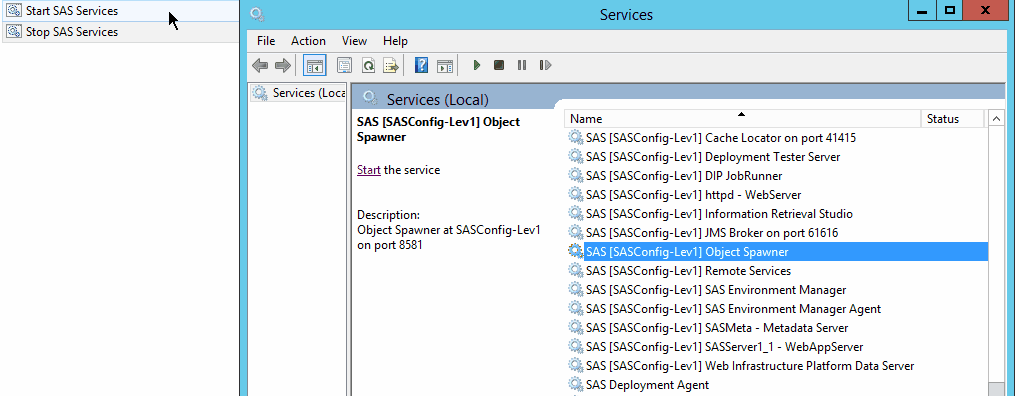 Solved Startstop All Sas Services Using Batch File Windows Sas Support Communities