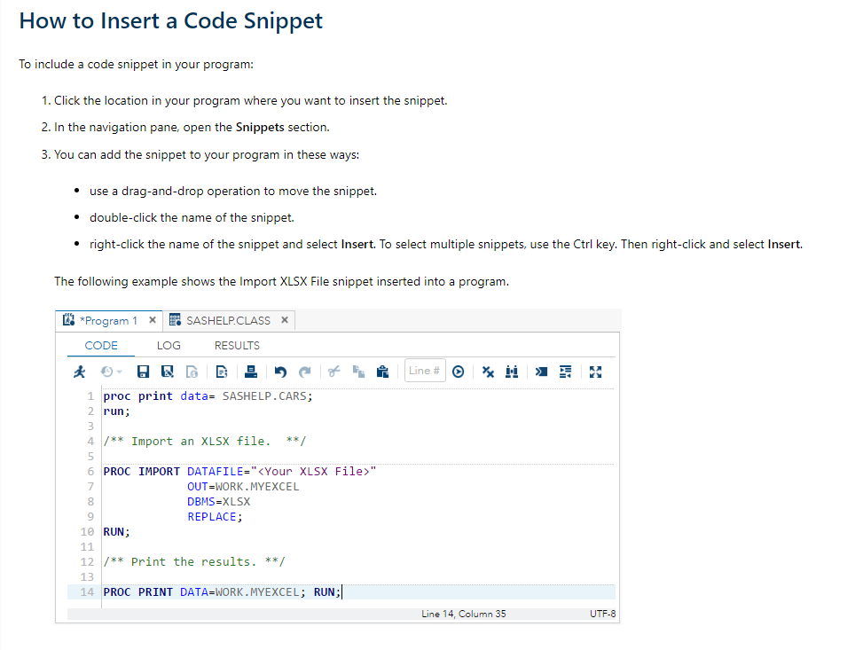Solved: Recording a Macro - Could you paste in code insted of manually writing... - SAS Support ...