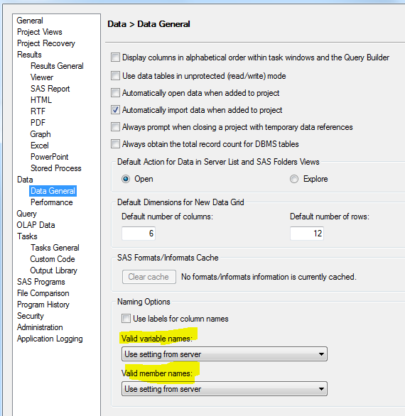 Solved: variable name/label issue - running base SAS script in EG - SAS Support Communities
