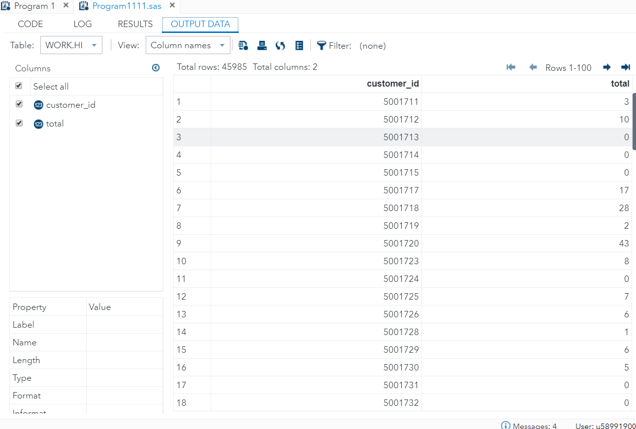 Solved: Proc Freq - SAS Support Communities
