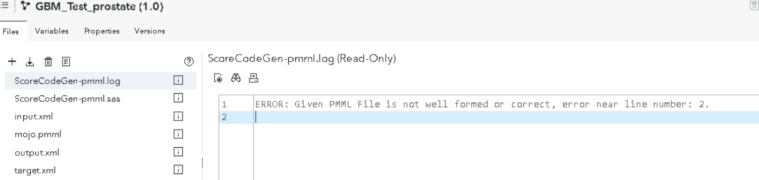 Import PMML model to Model Manager - SAS Support Communities