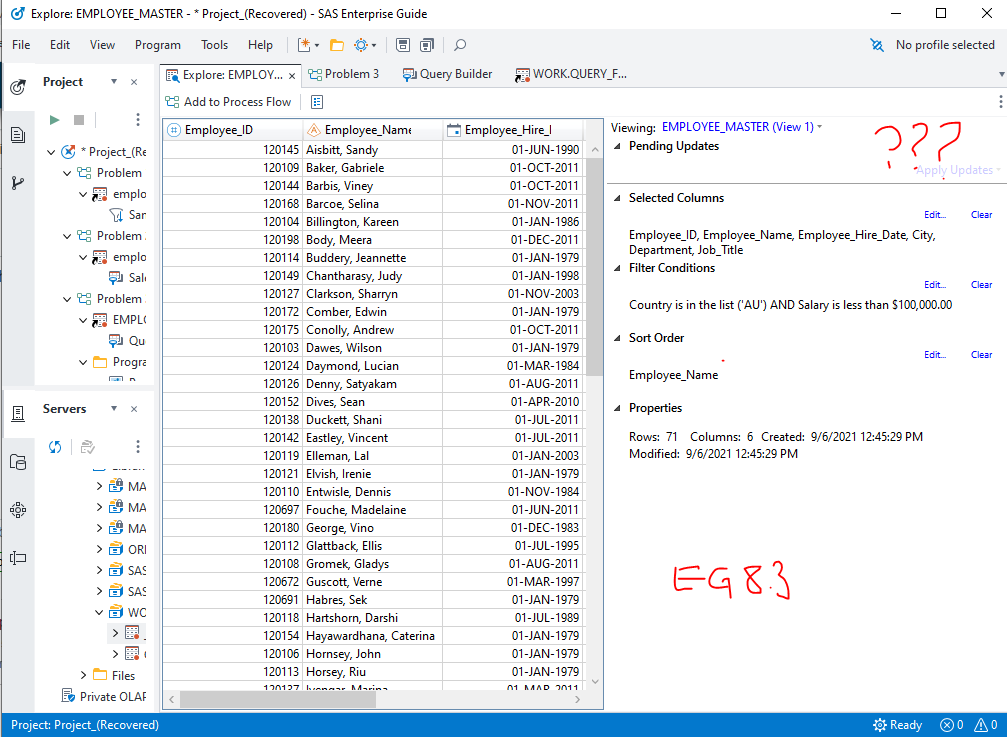 Why can't I find Quick Stats in Data Explorer of SAS Enterprise Guide ...