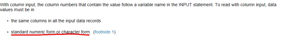 Solved: Date format for fixed columns input infile - SAS Support ...