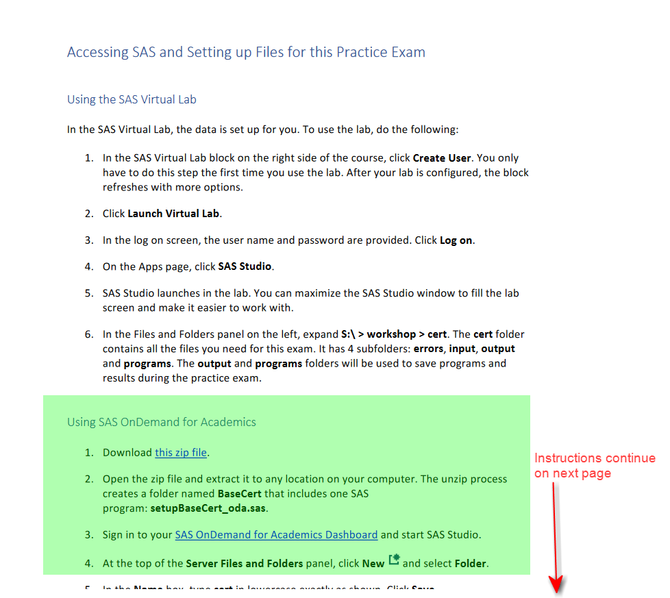 How can I bring data from SAS practice exam?? - SAS Support Communities