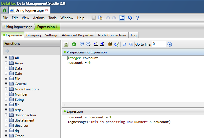 Dataflux 2.8 - create a log file - SAS Support Communities