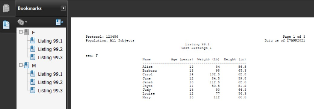 Solved: Limiting PDF bookmarks to one per file with IMPORT TO in PROC DOCUMENT - SAS Support ...