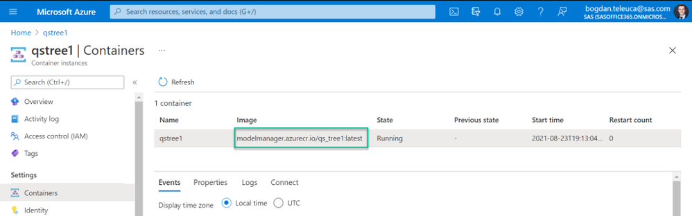 How to Score a SAS Model in an Azure Container Instance
