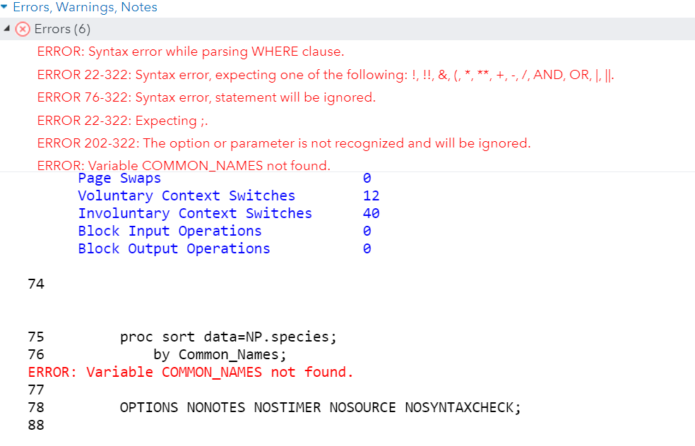 coding issue - SAS Support Communities