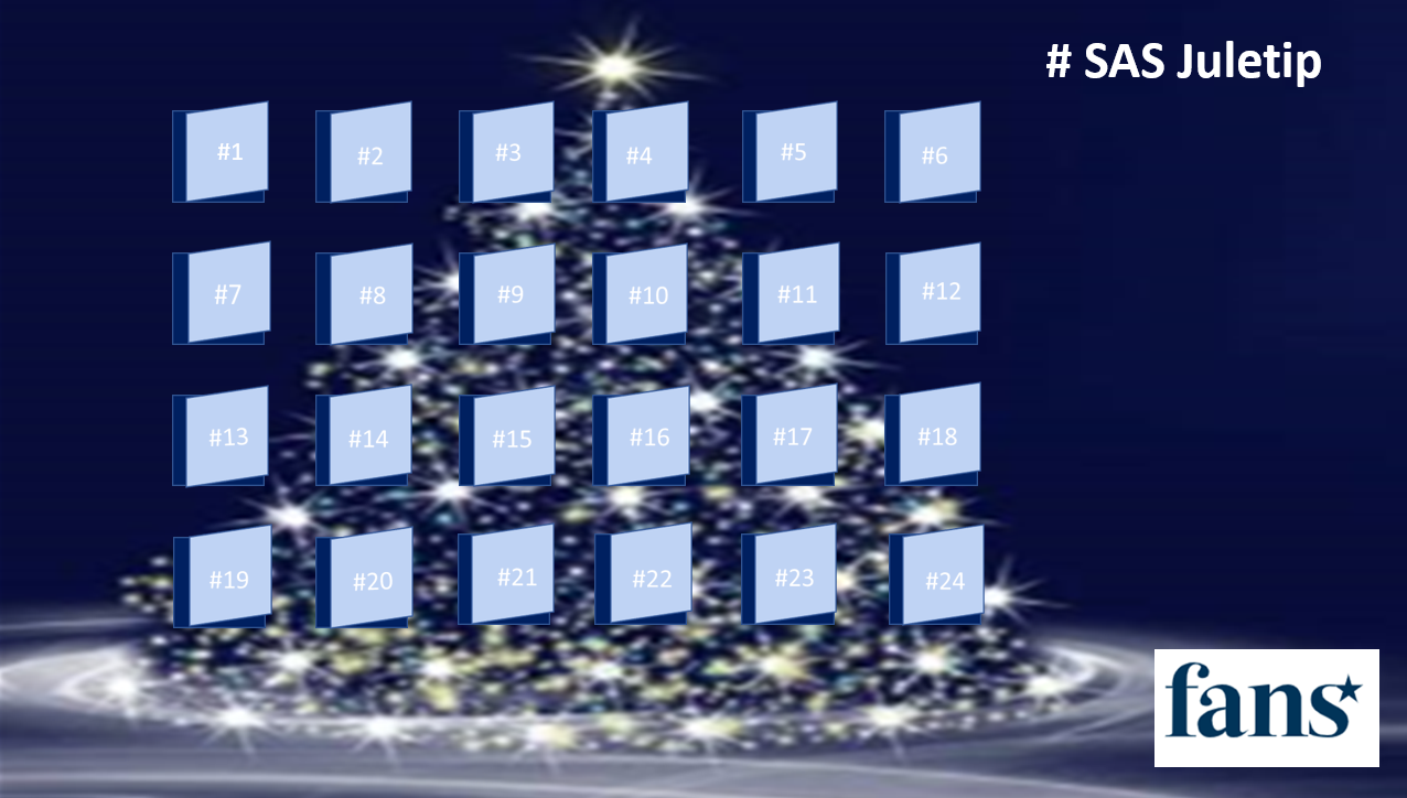 Nordic SAS Community advent calendar 2021 – starting the 1. of Decembe ...