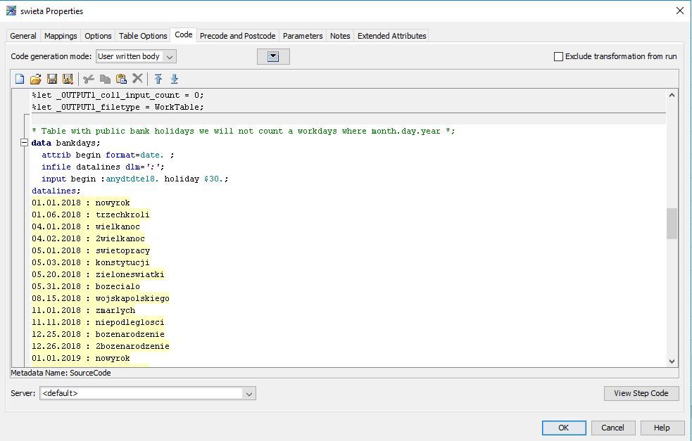 Solved: User written code in SAS DI - no results - SAS Support Communities