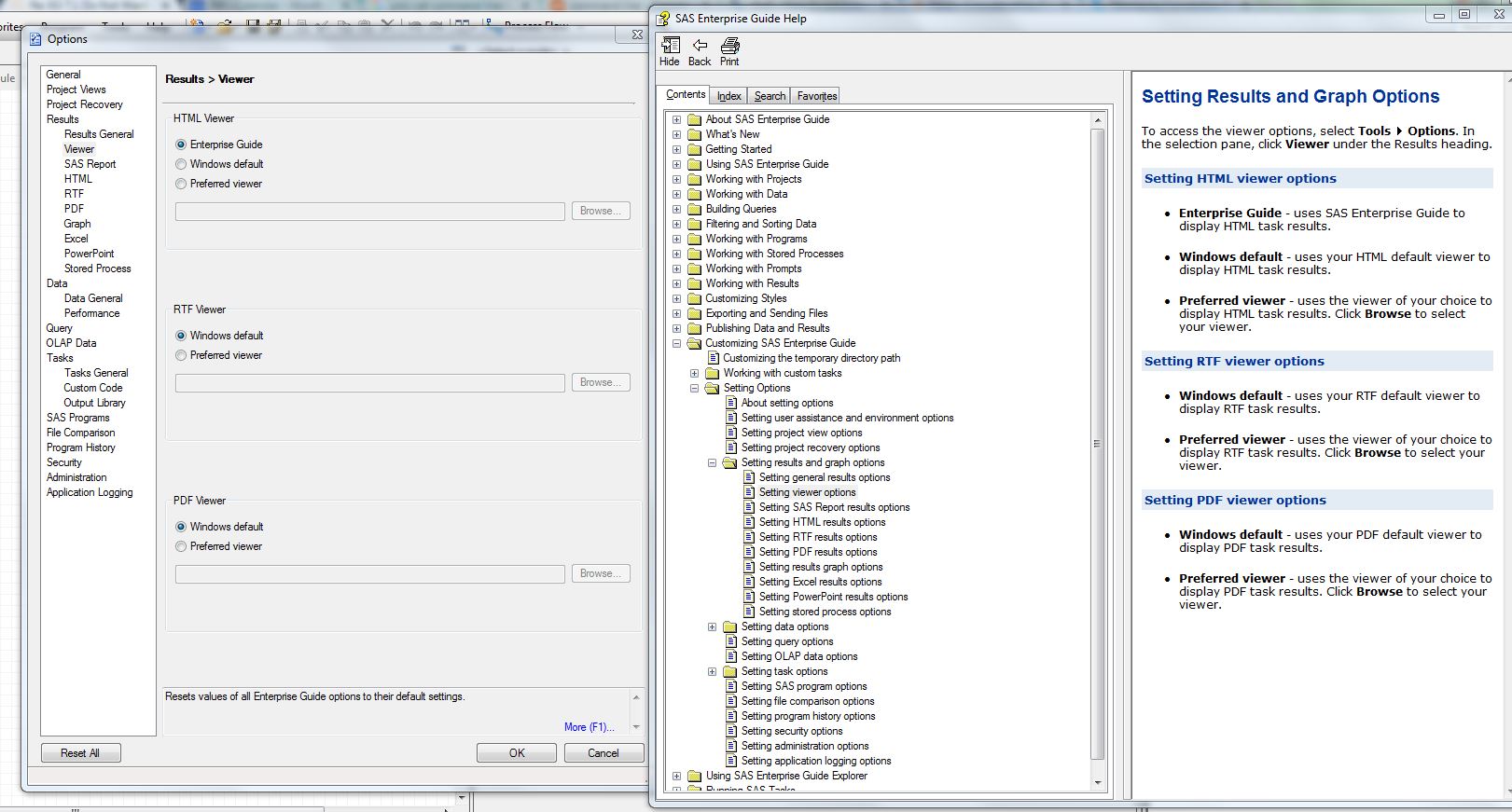 Solved: EG 7.1 Do Not Want Results Displayed In External Viewer - SAS Support Communities