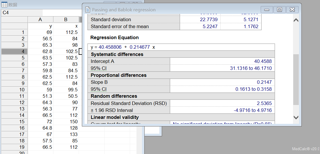 How To Execute Passing Bablock Regression In Sas