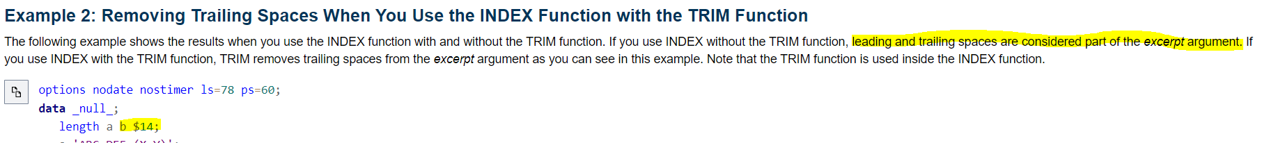 Solved: index - SAS Support Communities