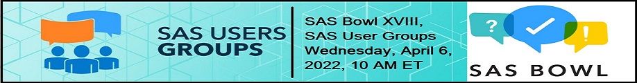 SAS Community Trivia, The SAS Bowl, to feature SAS User Groups in Apri ...