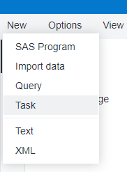 Solved: How to create Task in SAS Studio 5.1 - SAS Support Communities