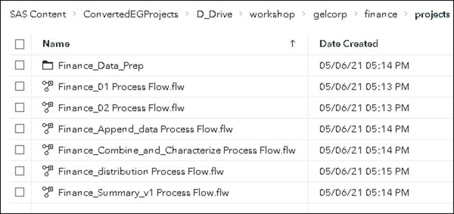 플로우 따르라: Enterprise Guide 프로젝트를 SAS Studio Flows로 마이그레이션 - SAS Support Communities
