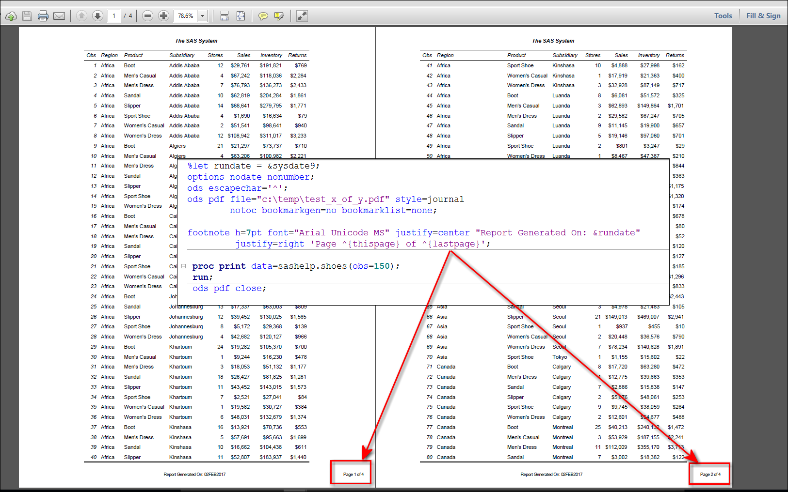 Solved: re: ods pdf output - SAS Support Communities