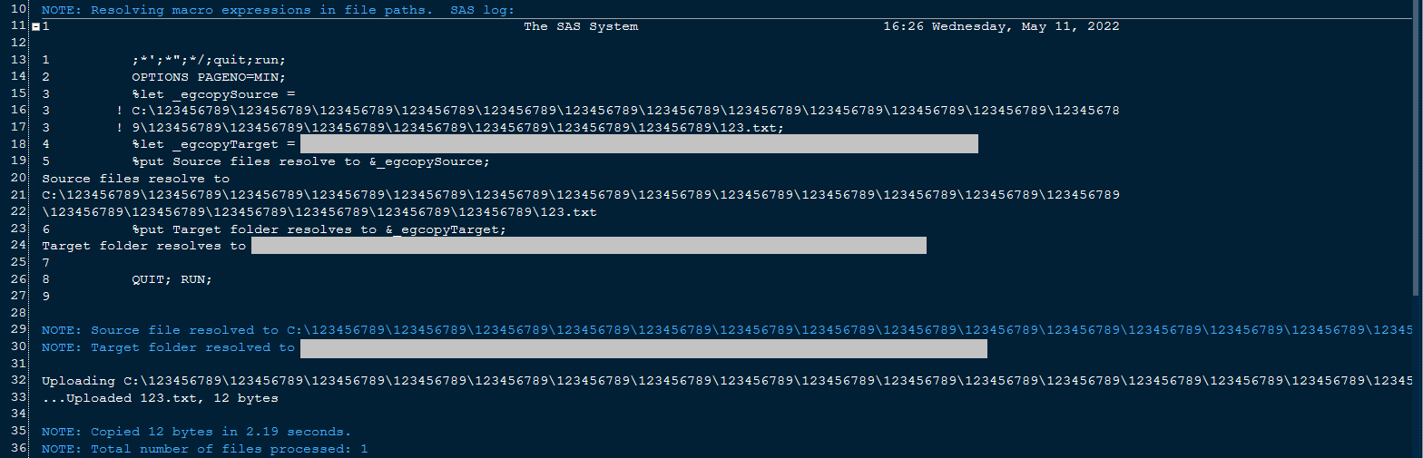 What is the max length of the source/target file path in SAS Enterpris ...