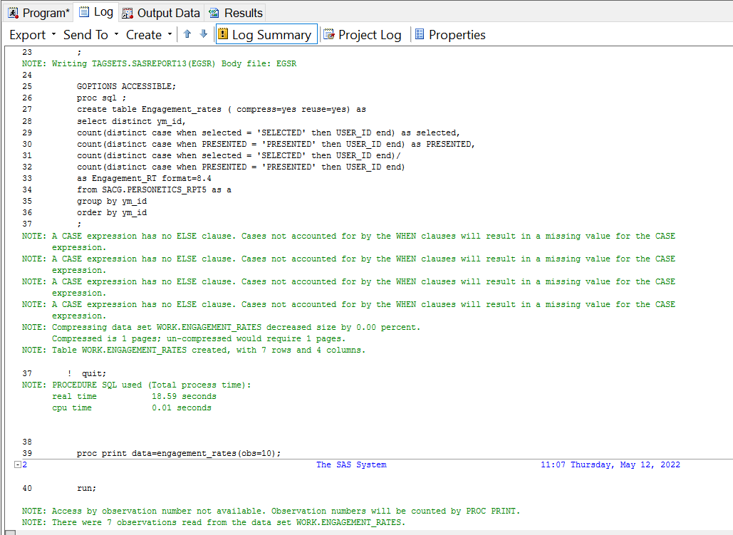 Solved Question About Proc Sql Getting 0 On Ratio Page 2 Sas Support Communities